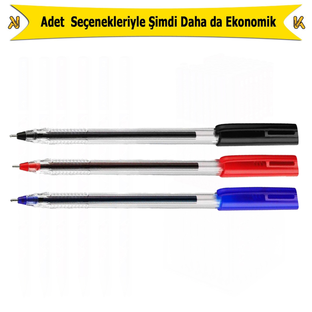 Pensan 2021 1.0 mm Uçlu Tükenmez Kalem Kırmızı F | Kırtasiye Kulübü